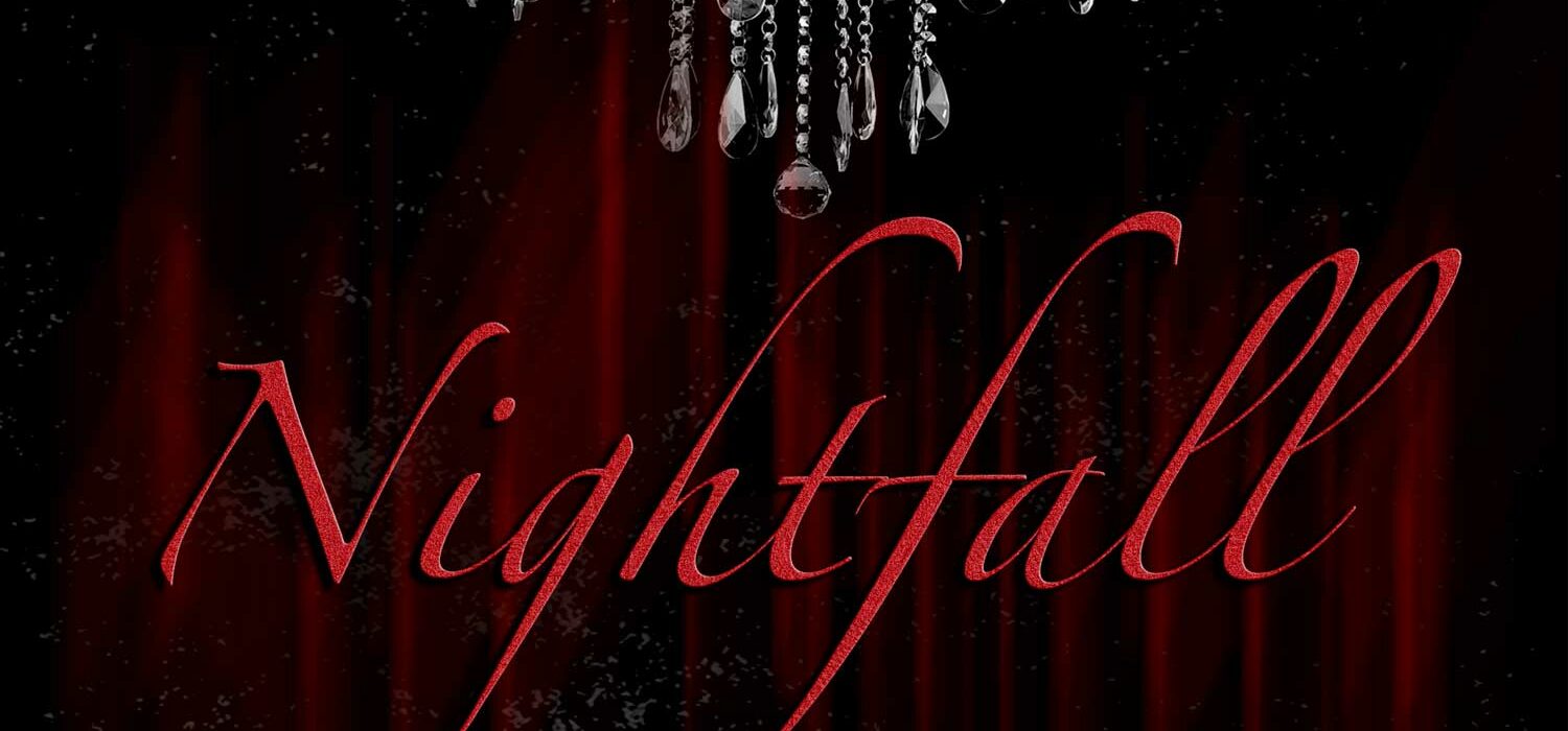 Nightfall Cover Reveal - Bookcase and Coffee