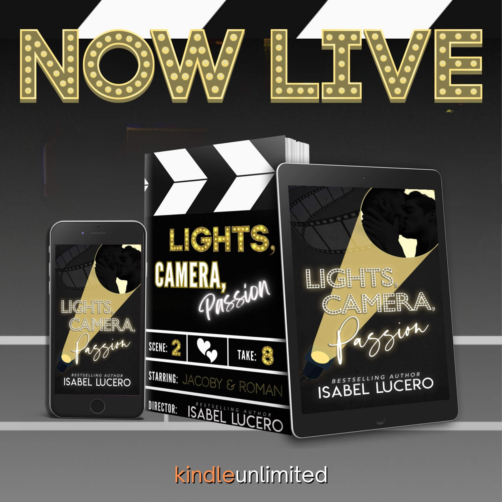 Lights, Camera, Passion | Isabel Lucero - Bookcase and Coffee